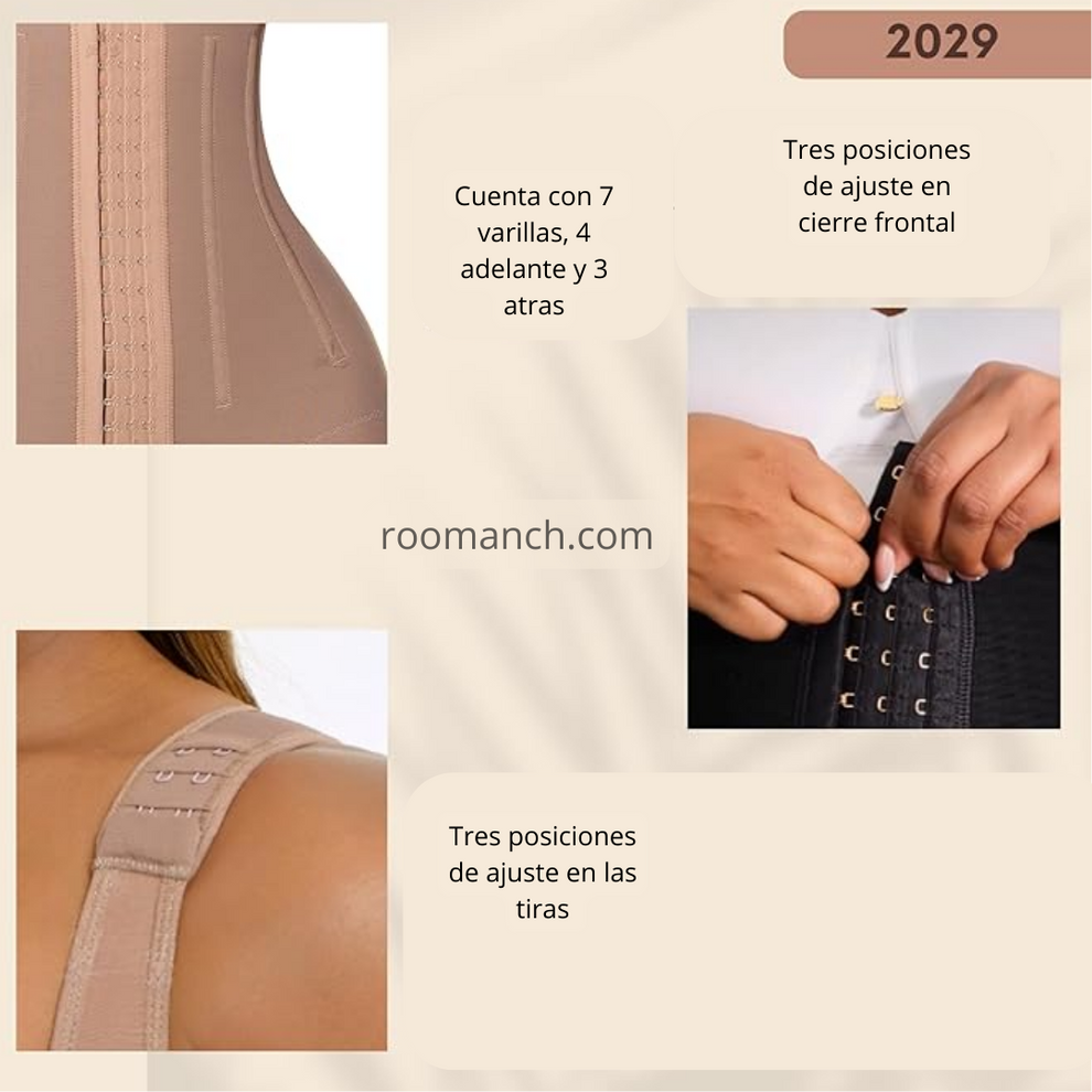 FAJA LIPO CON VARILLAS +TOP OBSEQUIO + ENVIO GRATIS – Roomanch